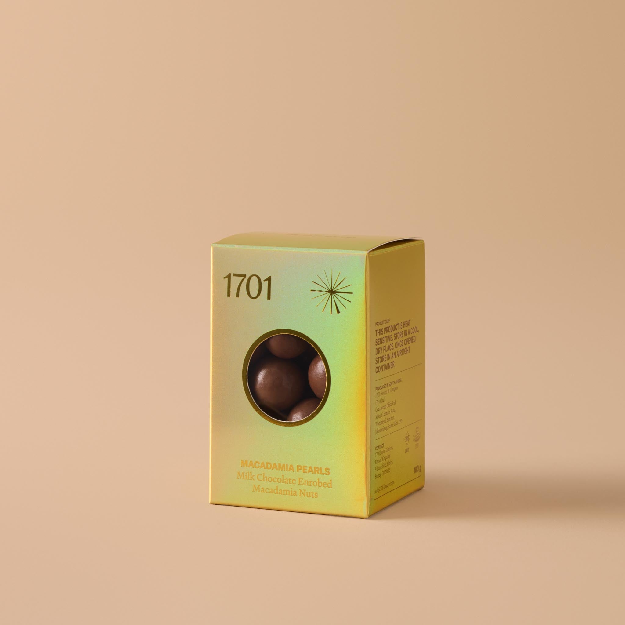 Milk Chocolate Enrobed Macadamia Pearls (100g) - 1701